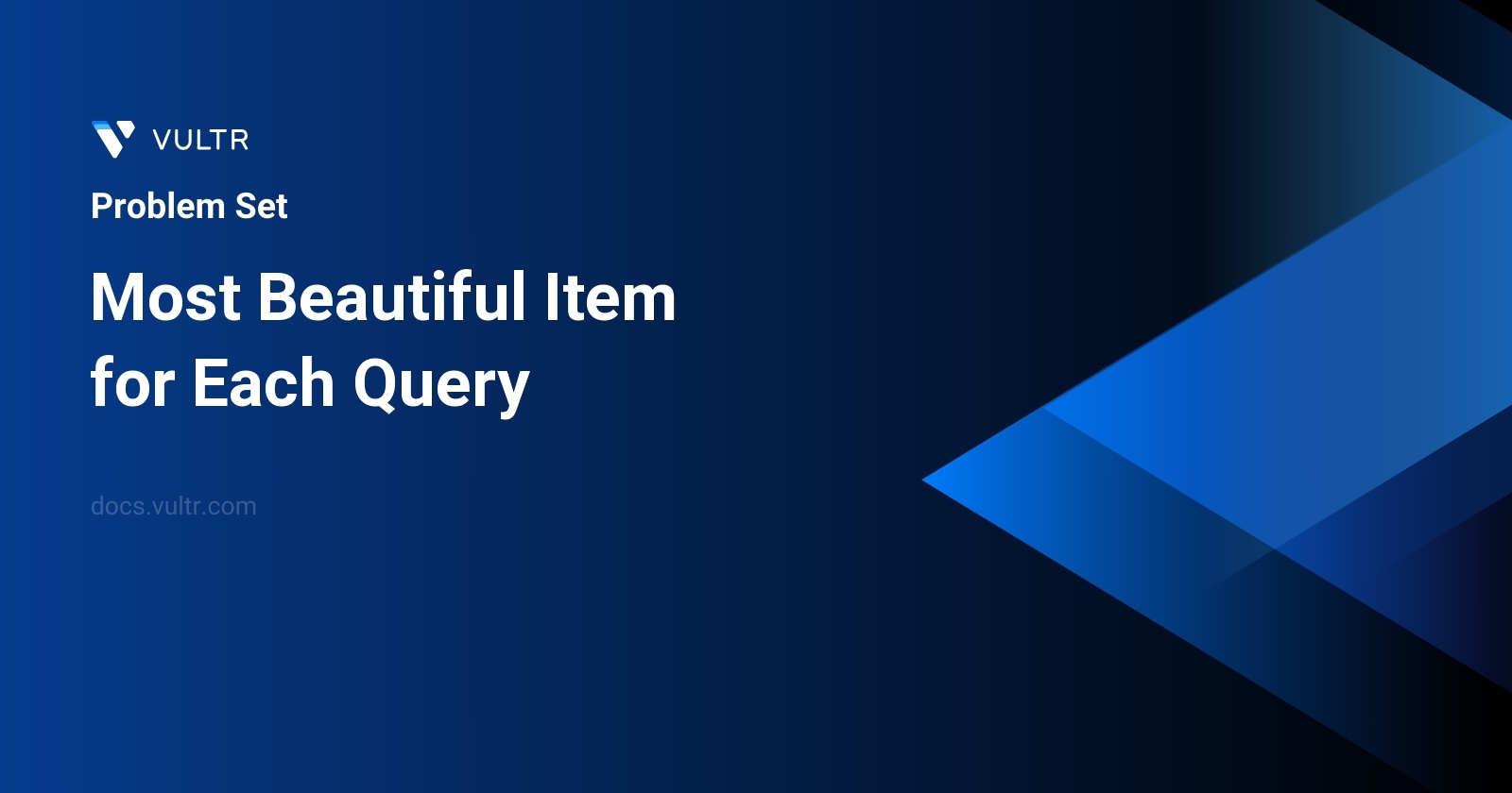 2070 Most Beautiful Item For Each Query Solutions And Explanation Vultr Docs