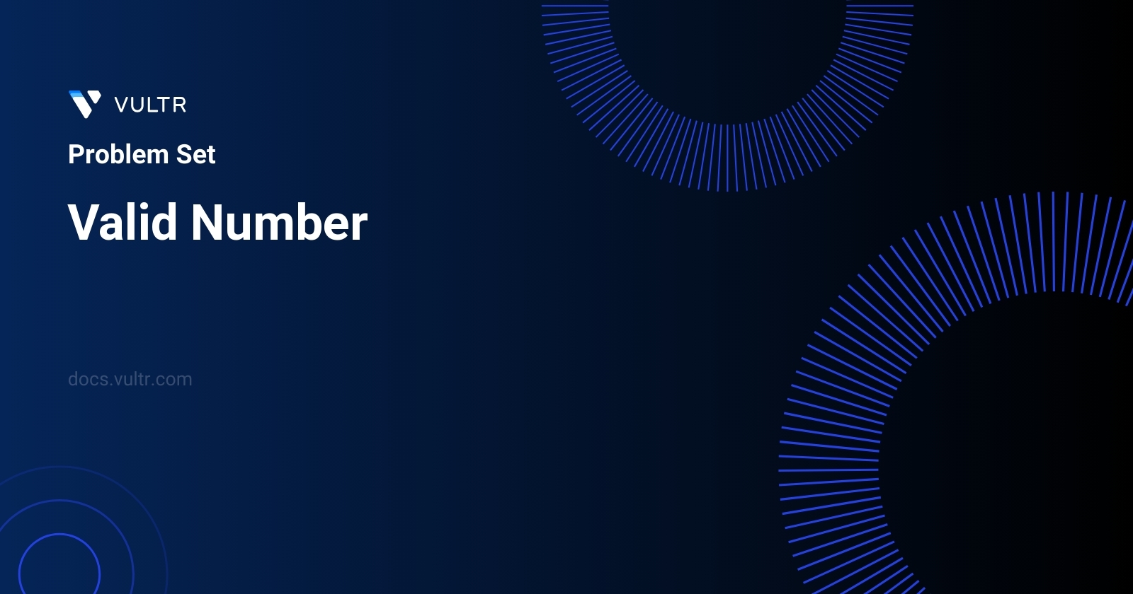 65. Valid Number - Solutions and Explanation | Vultr Docs